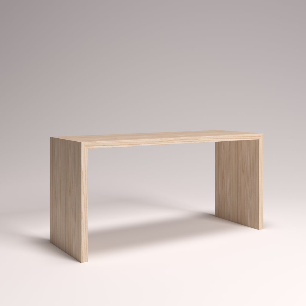 The Waterfall Office Desk | Solid Wood | YEG Woodcraft